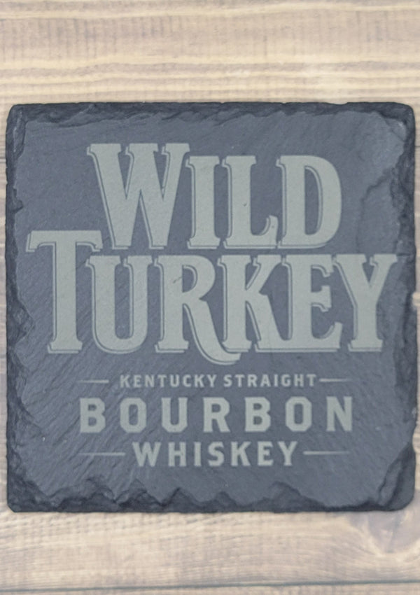 Engraved Slate Coaster Wild Turkey – Simply Shady Designs